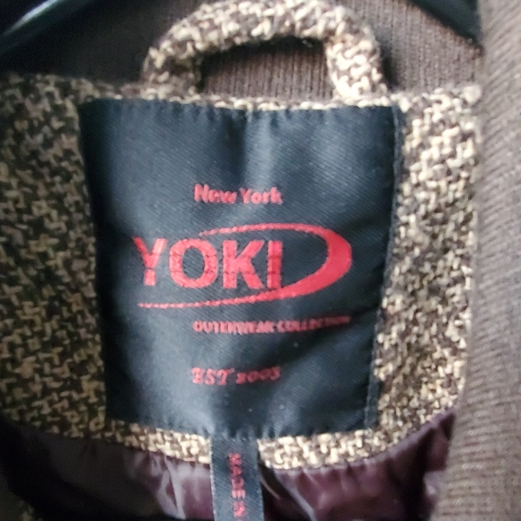 Yoki | Jackets & Coats | Yoki New York Womens Tweed Faux Leather Jacket ...